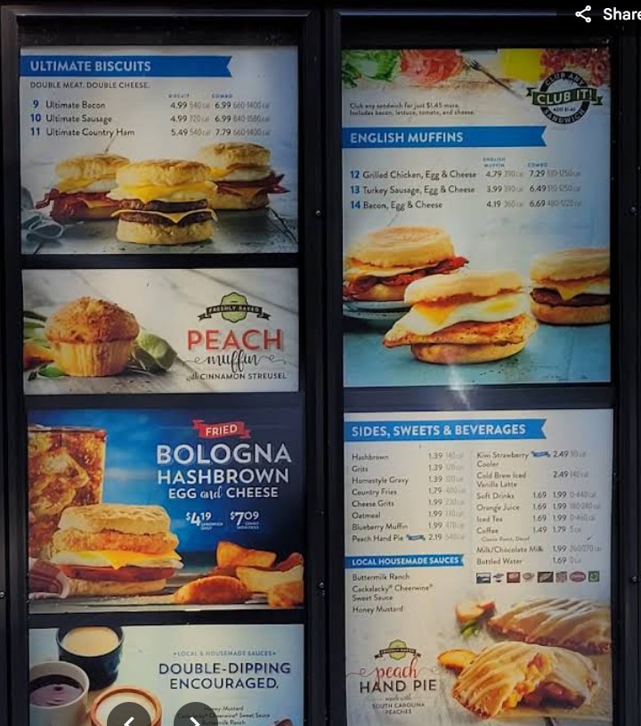 Menu of Biscuitville | in Cary NC, Fresh Biscuit Sandwiches, Breakfast ...