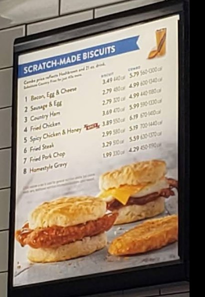 Menu of Biscuitville | in Cary NC, Fresh Biscuit Sandwiches, Breakfast ...